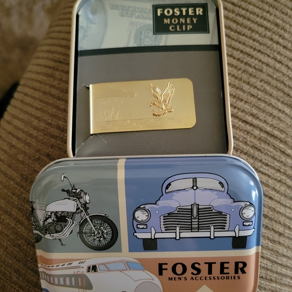 Accessories | New Foster Money Clip In Tin Box | Poshmark